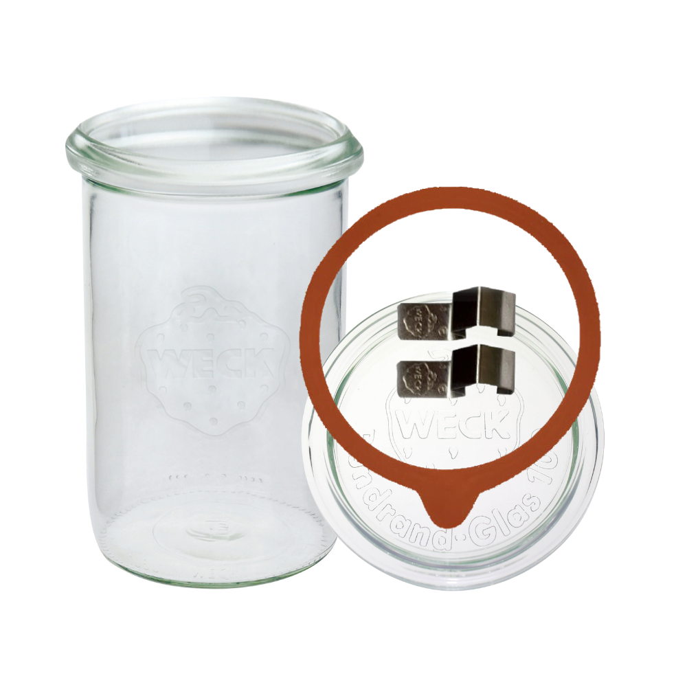 Słoiki WECK / szkl. wieko,gumka, bl słoik 1050ml 1l MOLD - Polskie Regały